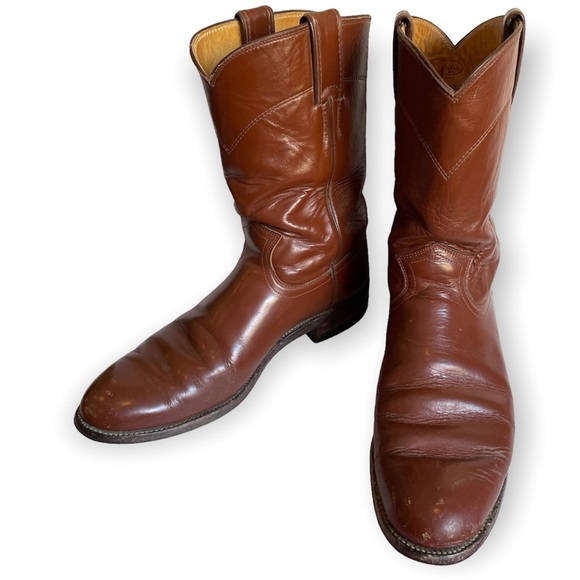 Justin Boots | Shoes | Justin Roper Brown Cowgirl Boots | Poshmark